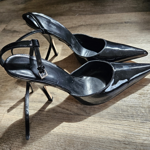 BY FAR | Shoes | By Far Black Patent Leather Heels | Poshmark